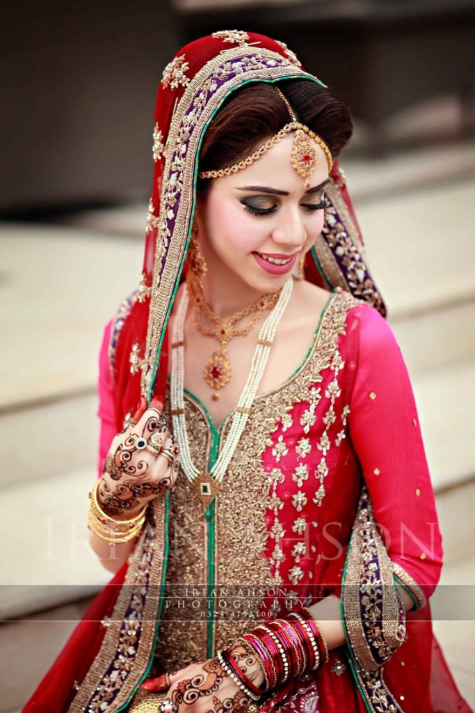 Inspirational Red Pakistani Bridal Outfit Photography By Irfan Ahson ...